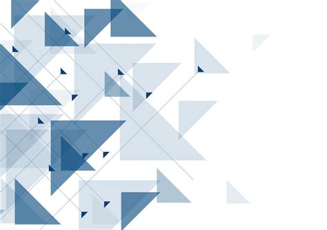 Premium Vector Blue Triangles Abstract Geometric Design