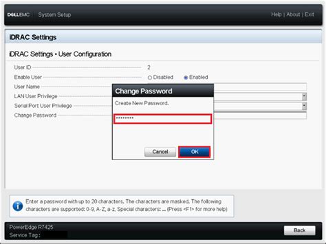 Changing The Integrated Dell Remote Access Controller 9 IDRAC9 Default Login Password Dell