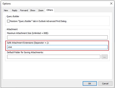 Easily Unblock Access To Unsafe Attachment Types In Outlook