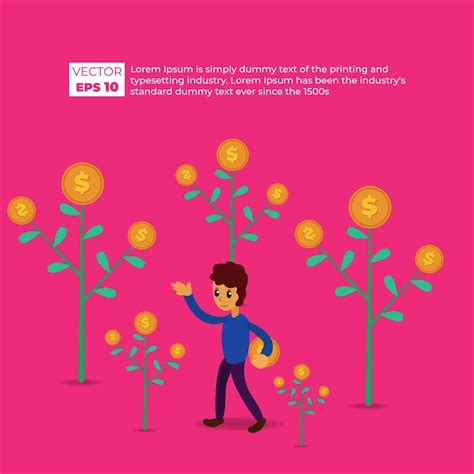 투자 삽화의 반환 무료 벡터