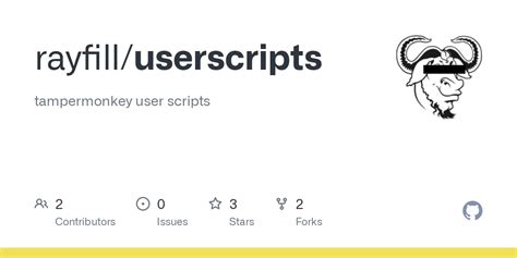 Github Rayfilluserscripts Tampermonkey User Scripts