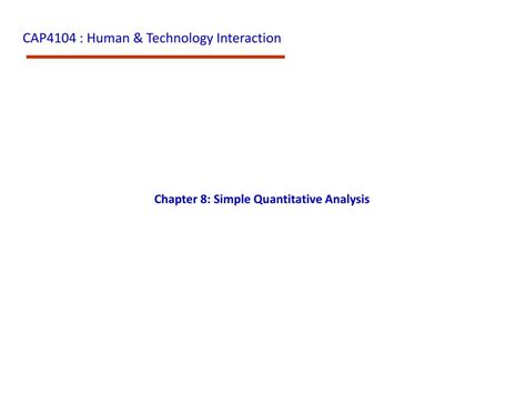 Ppt Cap4104 Human And Technology Interaction Powerpoint Presentation Id 2849769