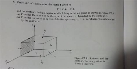 solved 9 verify stokes s theorem for the vector f given by