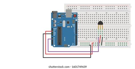 Temperature Sensor Lm Arduino Interfacing Top Stock Vector Royalty Free