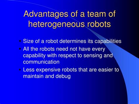 Ppt Heterogeneous Teams Of Modular Robots For Mapping And Exploration