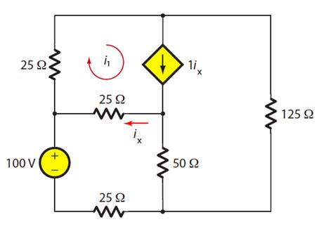 Solved Use The Mesh Current Method To Solve For Mesh Current Chegg Com