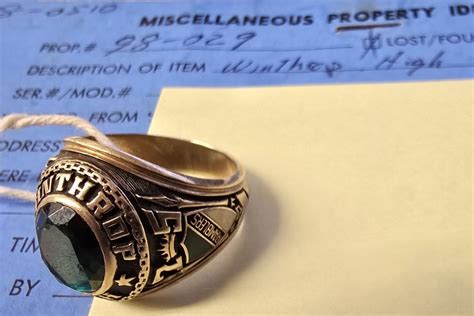 Winthrop Police Reunite Owner With Long Lost Class Ring 1160 The Score