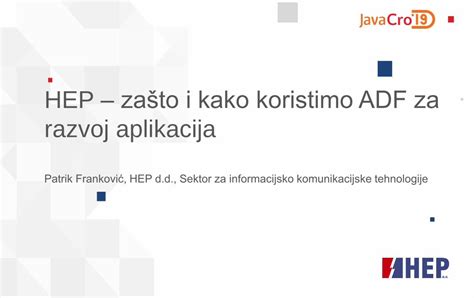 Pdf Hep Zašto I Kako Koristimo Adf Za · A Complete Development Framework That Simplifies