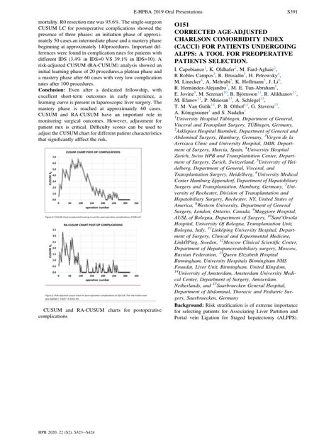 Pdf Corrected Age Adjusted Charlson Comorbidity Index Cacci For Patients Undergoing Alpps A