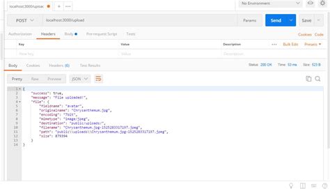 Javascript Nodejs With Multer Not Uploading Files Through Postman