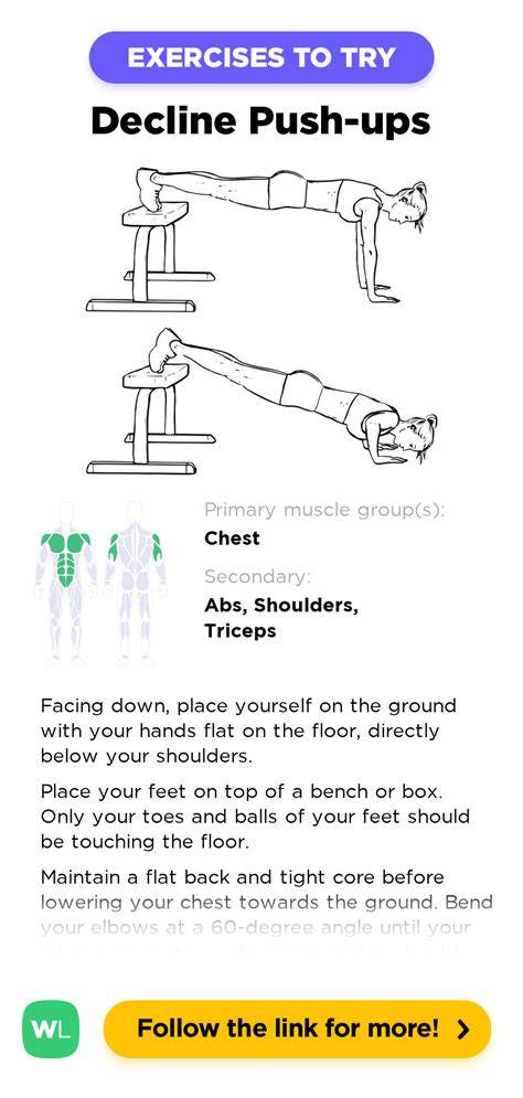 Decline Push Ups Pushups WorkoutLabs Exercise Guide