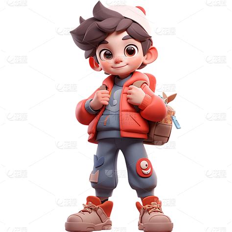 通用3d可爱卡通小男孩儿童人物贴纸