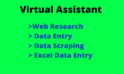 Do Virtual Assistant Web Research Data Entry Excel By Nusrtjhan Fiverr