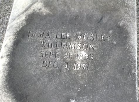 Dora Lee Mosley Williamson 1893 1971 Find A Grave Memorial
