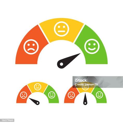 그래픽 디자인 로고 웹 사이트 소셜 미디어 모바일 앱 Ui 일러스트레이션을 위한 3개의 이모티콘 아이콘 벡터가 있는 고객 만족도 측정기 만족에 대한 스톡 벡터 아트 및 기타