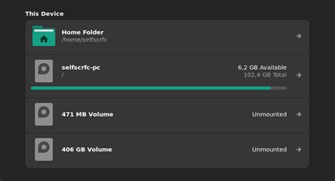 Disk Usage Analyzer Shows Different Values Inside And Outside Of Partition Support Manjaro