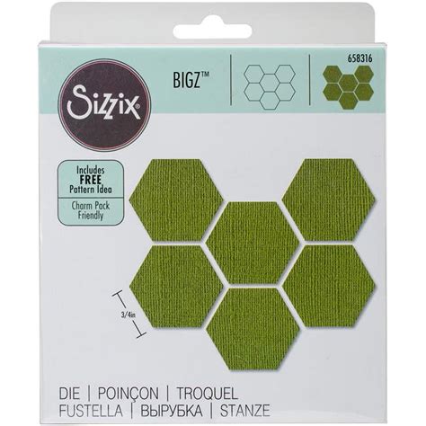 Westminstersizzix Bigz Dies Hexagon 34 Sides Pk 1 Sizzix