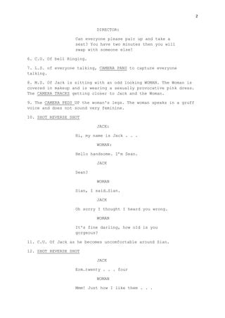 Shooting Script PDF