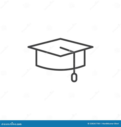 Graduation Cap Icon Set Academic Hat Vector Symbol College Education