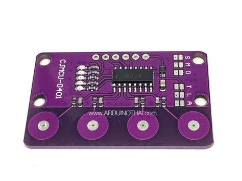 4 Button Capacitive Touch Keyboard โมดลสวตชสมผส 4 ปม MCU 0401 สตอกไทยสงไว ขาย arduino