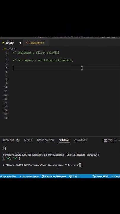 Arrayfilter Polyfill Implementation Arrayprototype Sparse Array Youtube