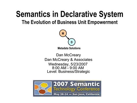 Semantics In Declarative Systems Ppt