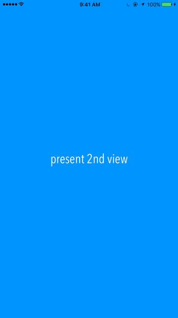 Viewcontroller In Ios How To Drag Down To Dismiss A Modal Stack