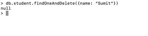 Mongodb Findoneanddelete Method Geeksforgeeks