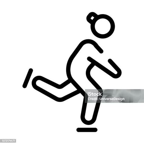 아이스 스케이팅 사인 얇은 라인 아이콘 아이스 스포츠 개념 고립 된 윤곽 기호에서 스포츠 선형 아이콘 웹 디자인 및 앱에 대한 벡터 그림 기호 요소입니다 0명에 대한 스톡