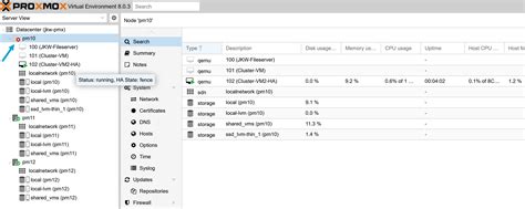 proxmox hypervisor high availability cluster firewall proxmox