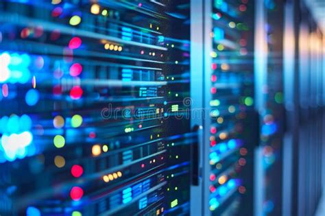 Server Room Data Center Big Data Storage Cloud Computing Technology Stock Image Image Of