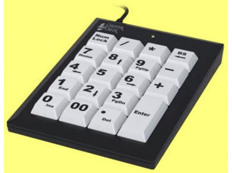 Large Key Keypad Black Usb Kbc Nkp The Keyboard Company