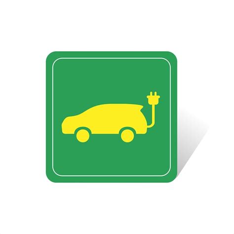 전기 자동차 표지 벡터 프리미엄 벡터