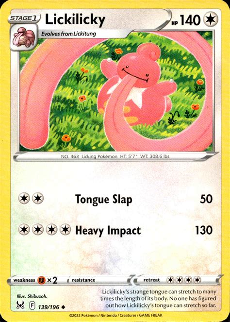 Lickilicky 139196 Lost Origin Card Cavern Trading Cards Llc