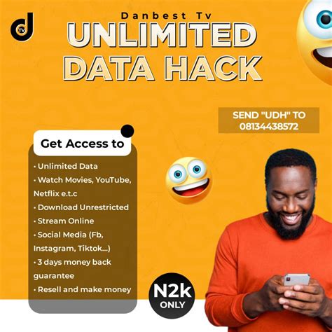 Buy Unlimited Data Hack By Coach Danbest On Selar