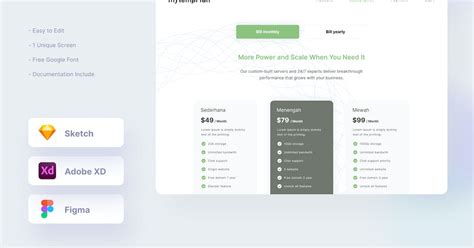 Pricing And Plan Section Template Websites Ux And Ui Kits Ft Web