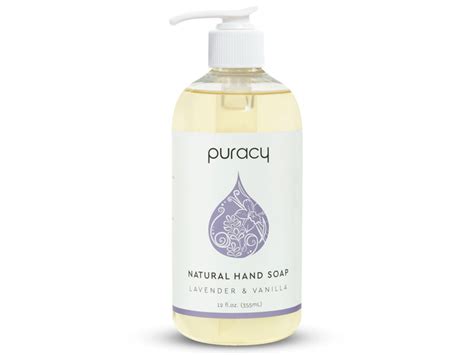 Puracy Natural Hand Soap Lavender And Vanilla 12 Fl Oz355 Ml