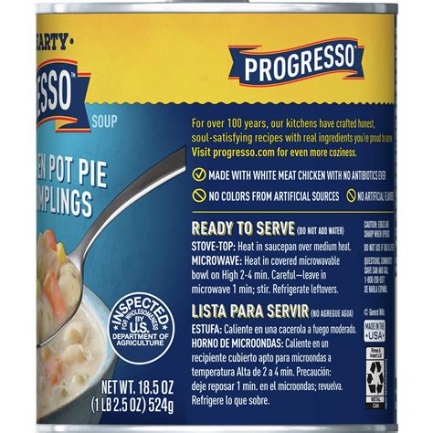 Progresso Hearty Chicken Pot Pie Style With Dumplings Soup Oz Oz Shipt