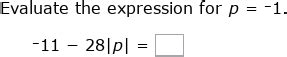 IXL Evaluate Absolute Value Expressions Algebra 1 Practice