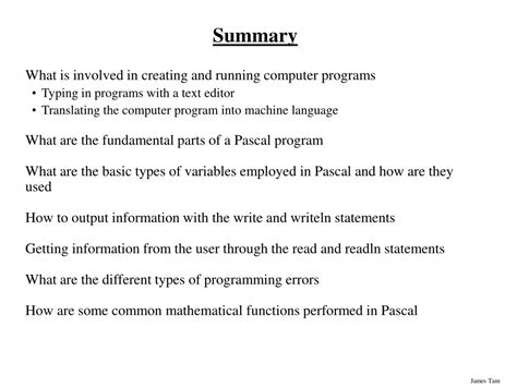 Ppt Getting Started With Pascal Programming Powerpoint Presentation Free Download Id1266041