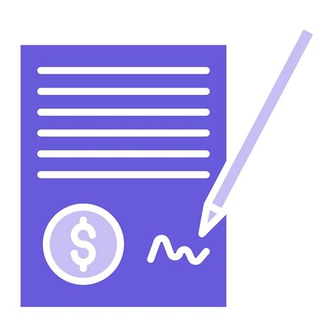 Premium Vector Contract Vector Illustration