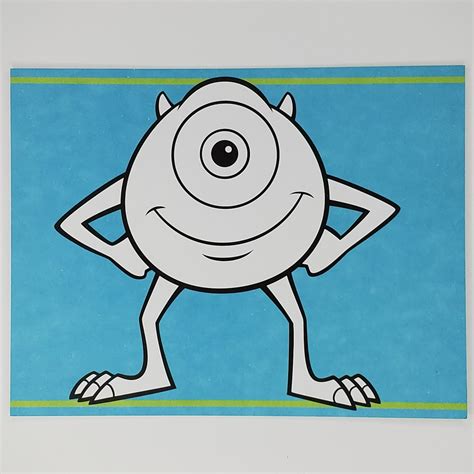 Monsters Inc Mike Wazowski Drawing