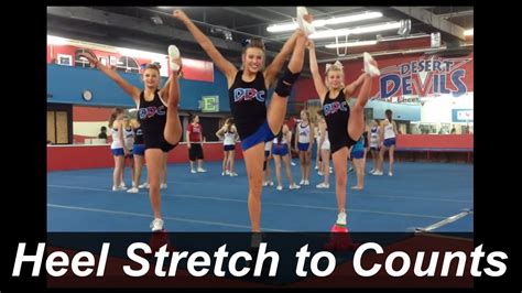 Cheer Stunts Heel Stretch