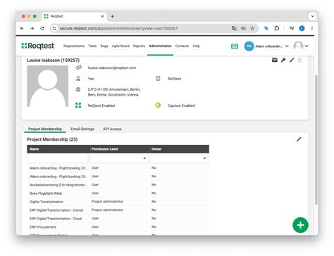 Administration And Settings Reqtest Help