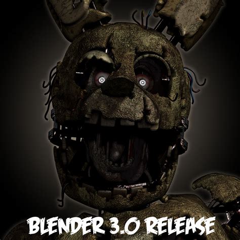 Stylized Springtrap Blender 3 0 Port Release By Zerodigitalartsymore On Deviantart