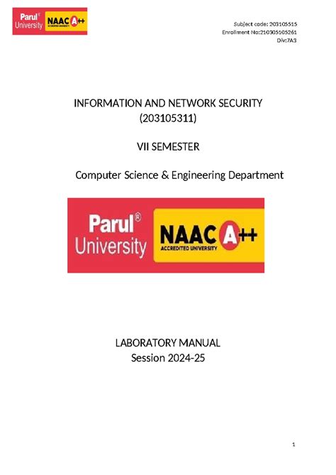 Ins Practical This Is Ins Pritacal And Its Vary Much To Know Your Knowledge Enrollment No