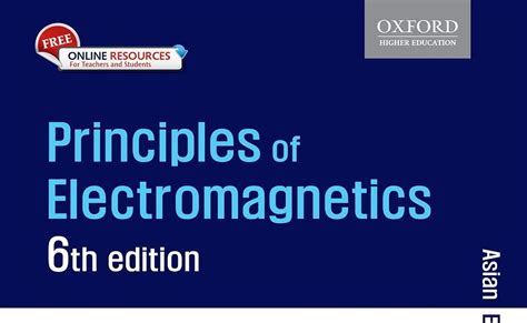 Principles Of Electromagnetics 6th Edition By Sadiku Pdf Ebook