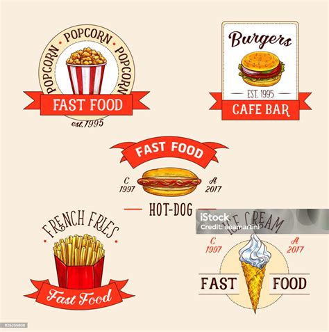 패스트 푸드 레스토랑에 대 한 벡터 아이콘 설정 감자 요리에 대한 스톡 벡터 아트 및 기타 이미지 감자 요리 건강에 좋지 않은 음식 냉동식품 Istock