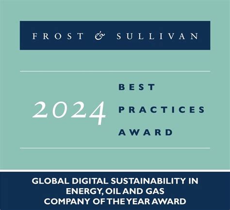 Sap Applauded By Frost And Sullivan For Driving Sustainability In Energy Oil And Gas And Its