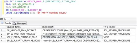 Hick Find Dependent Objects Related To Tablename In Sql Server
